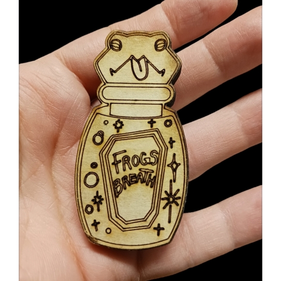 Other | Lasered Wooden Pin Frogs Breath Potion | Poshmark